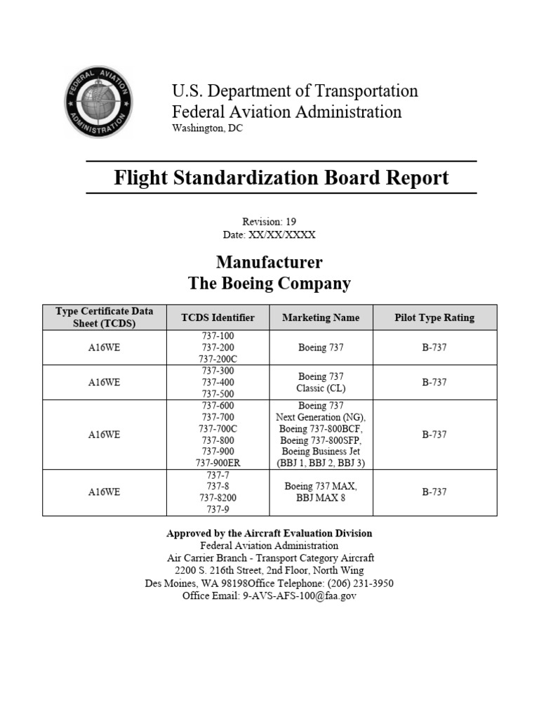 FSBR b737 Rev 19 Draft | PDF | Air Traffic Control | Federal Aviation ...