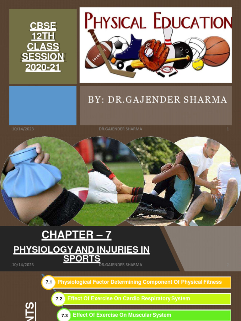 Unit-7 Physiology and Injuries in Sports | PDF | Wound | Skeletal Muscle