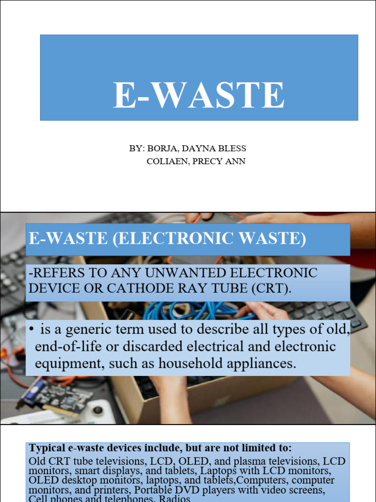 E Waste | PDF | Electronic Waste | Hazardous Waste