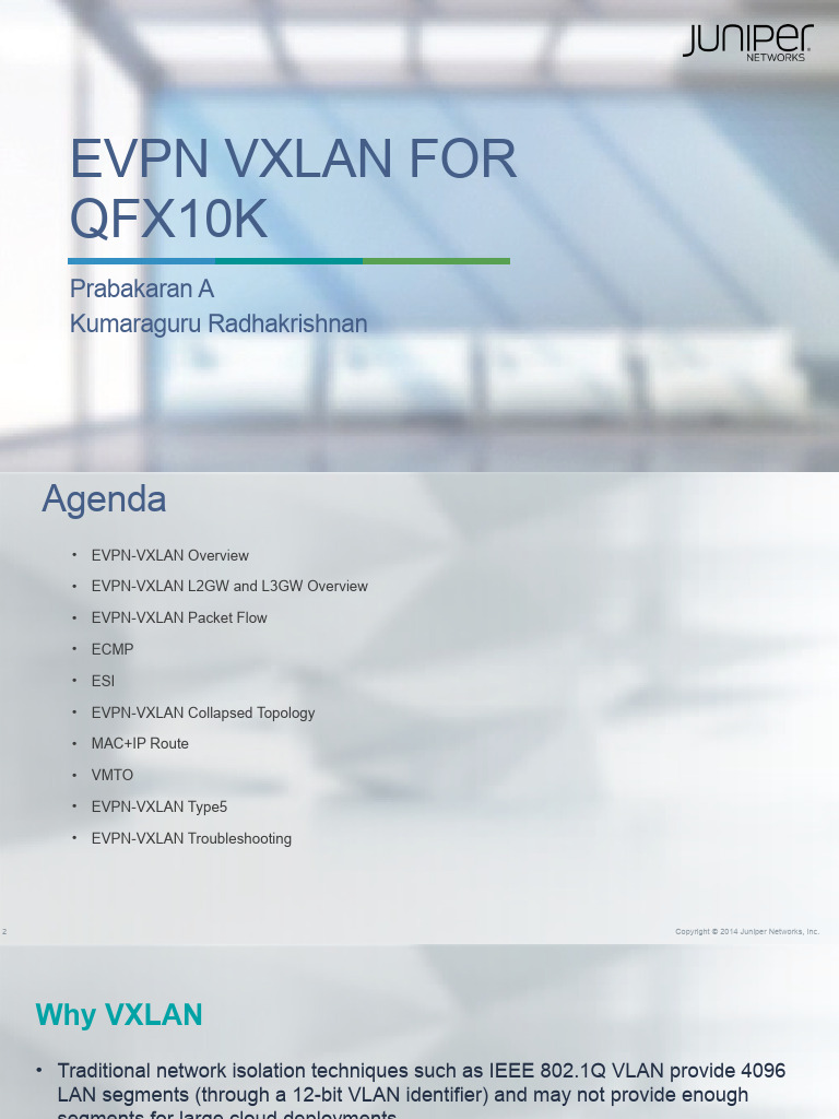 Cloud DC 2.3 Evpn Vxlan For Qfx10k | PDF | Computer Network | Osi Model