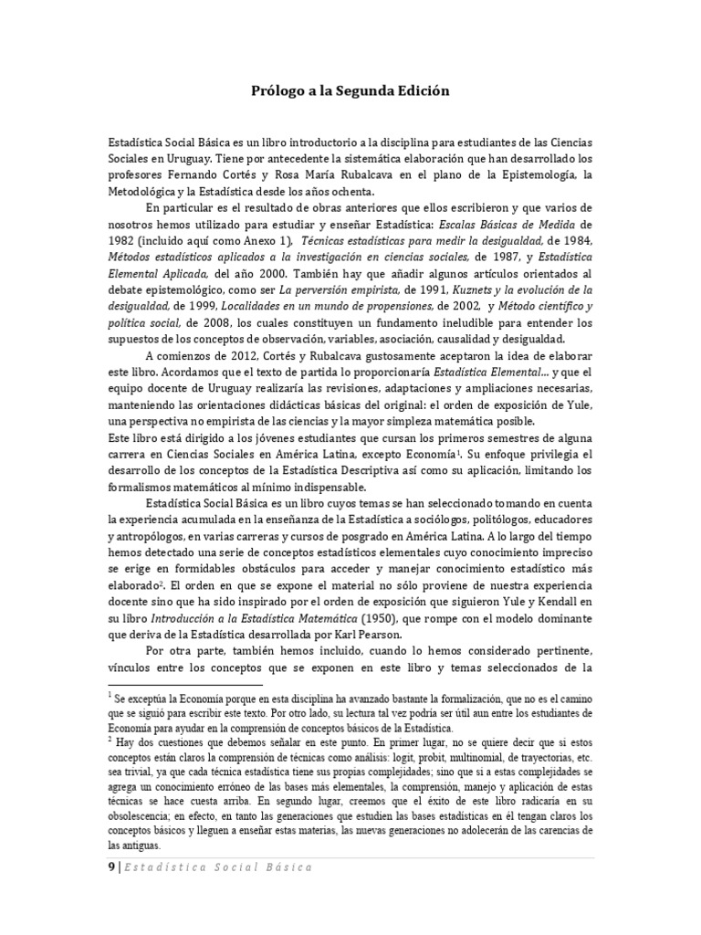 Libro Indice Introduccion Capitulo 1 | PDF | Estadísticas | Teoría Libro Indice Introduccion Capitulo 1 | PDF | Estadísticas | Teoría