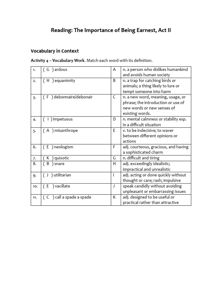 Block 3 - Study Guide 2 - Activities 4-6 | PDF | The Importance Of ...