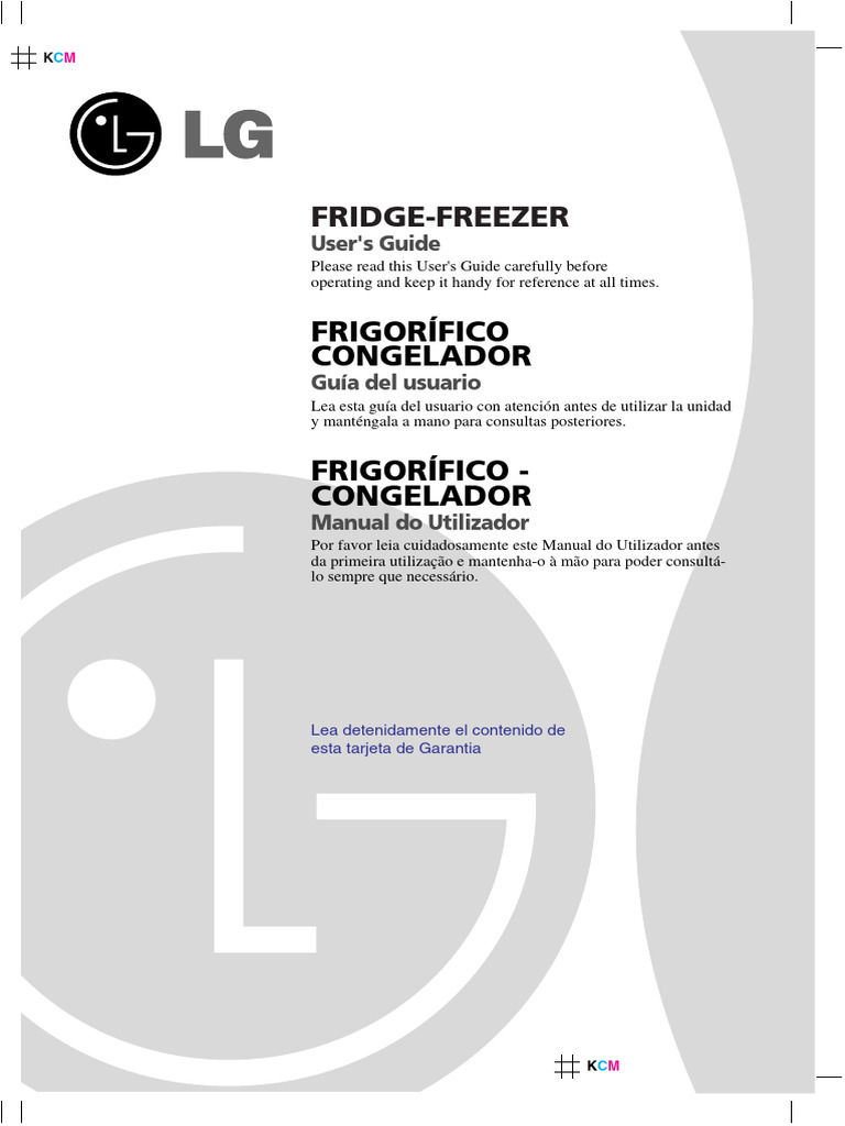 Guía de Usuario Frigorífico-Congelador | PDF | Refrigerador | Enchufes y tomas de corriente alterna
