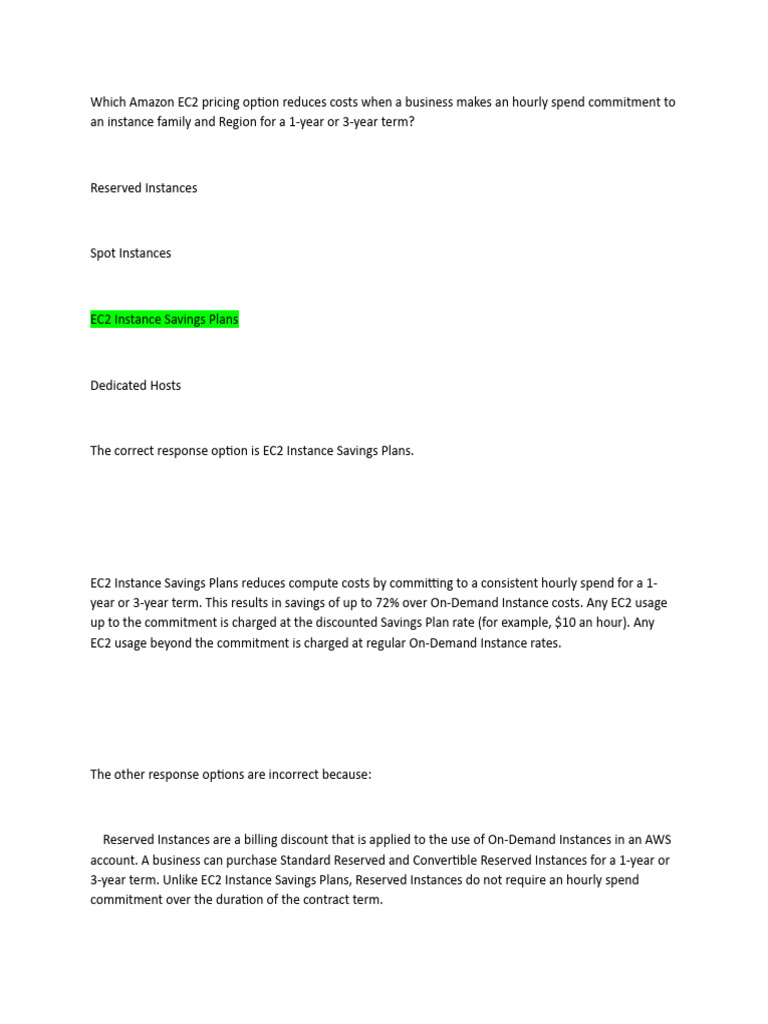 Quiz CLF-02 | PDF | Cloud Computing | Amazon Web Services