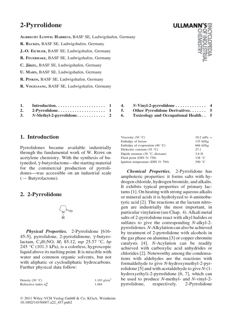 2-PYR, NMP Review | PDF | Physical Chemistry | Organic Chemistry