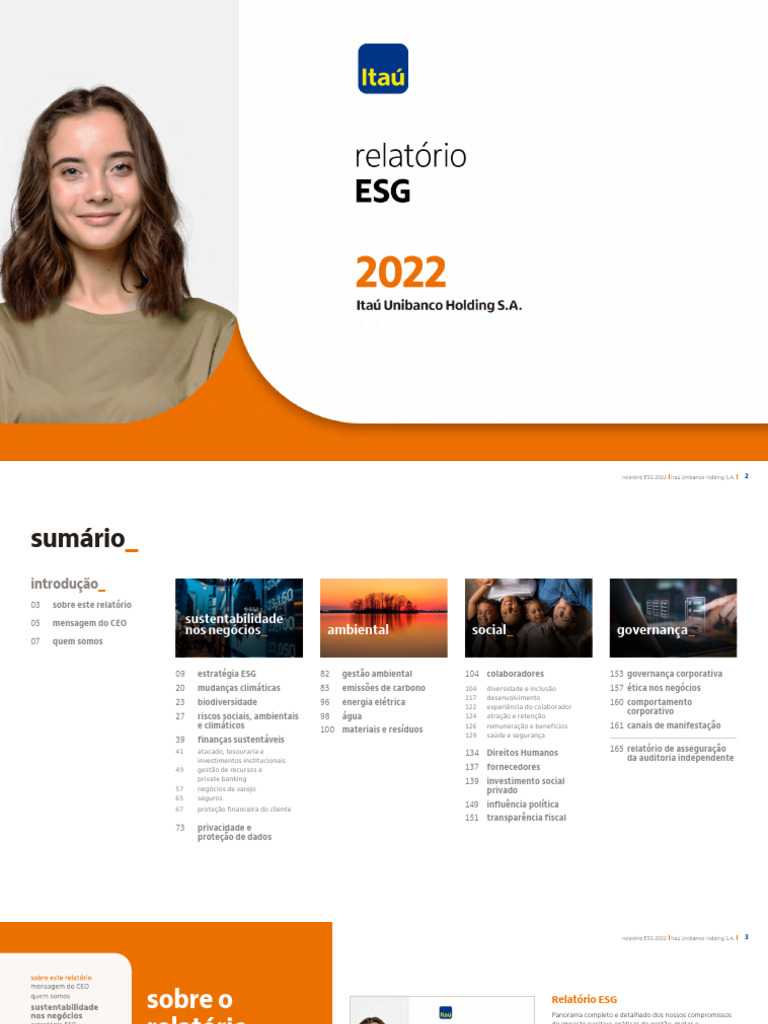 Relatório ESG 2022 | PDF | Relatório anual | Sustentabilidade