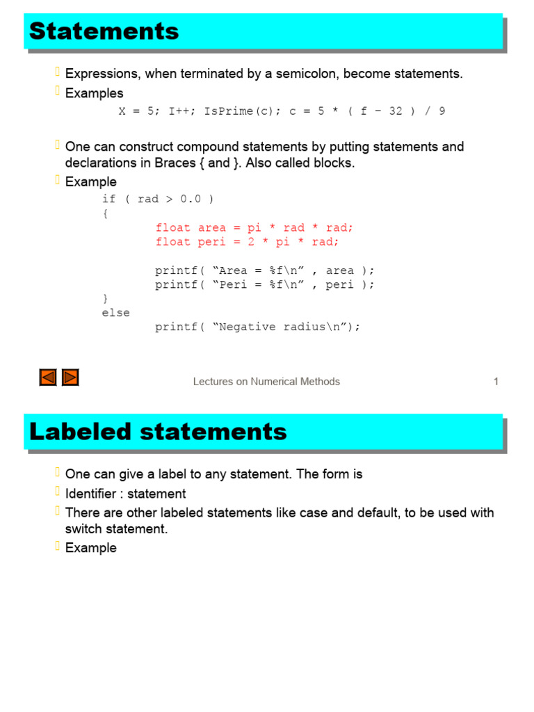 Lecture 4 | PDF | Control Flow | Mathematics