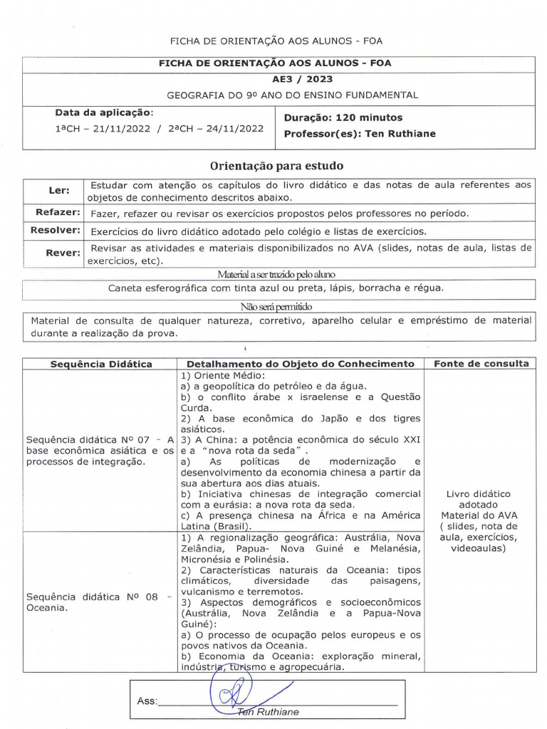 Foa Ae3 Geo 9ano | PDF