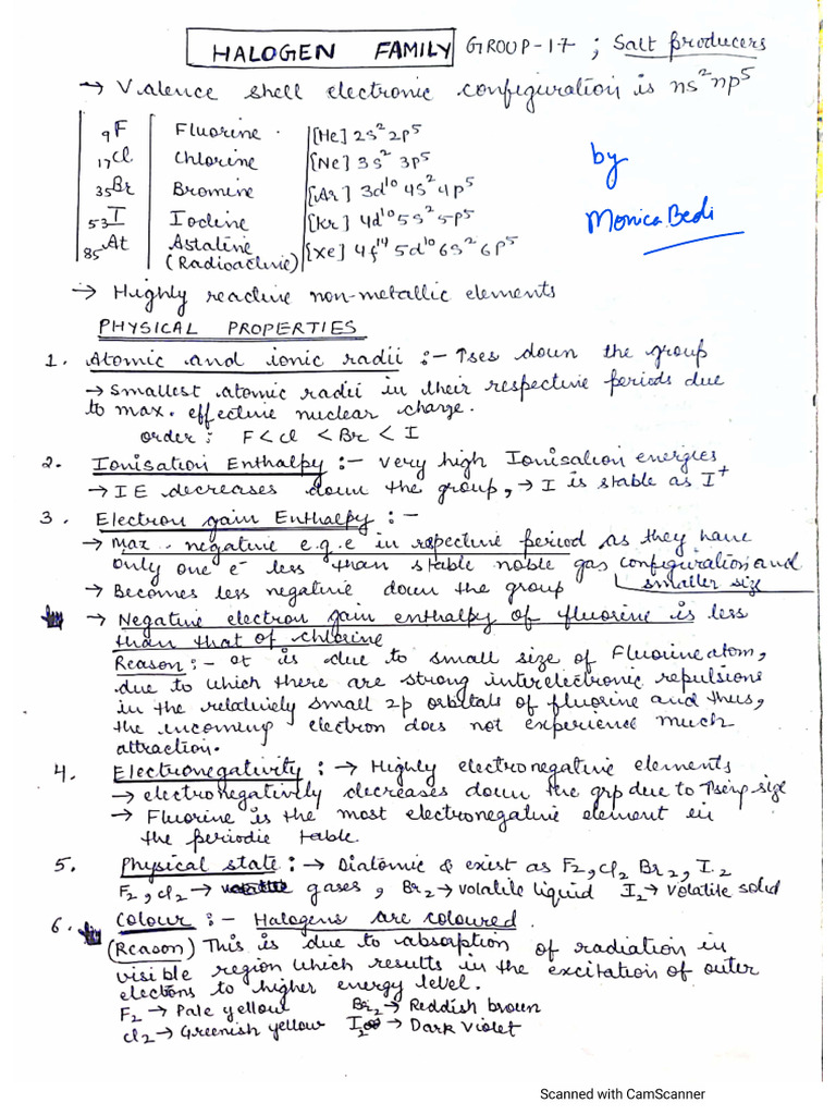 Halogen Family 1639104729357 | PDF