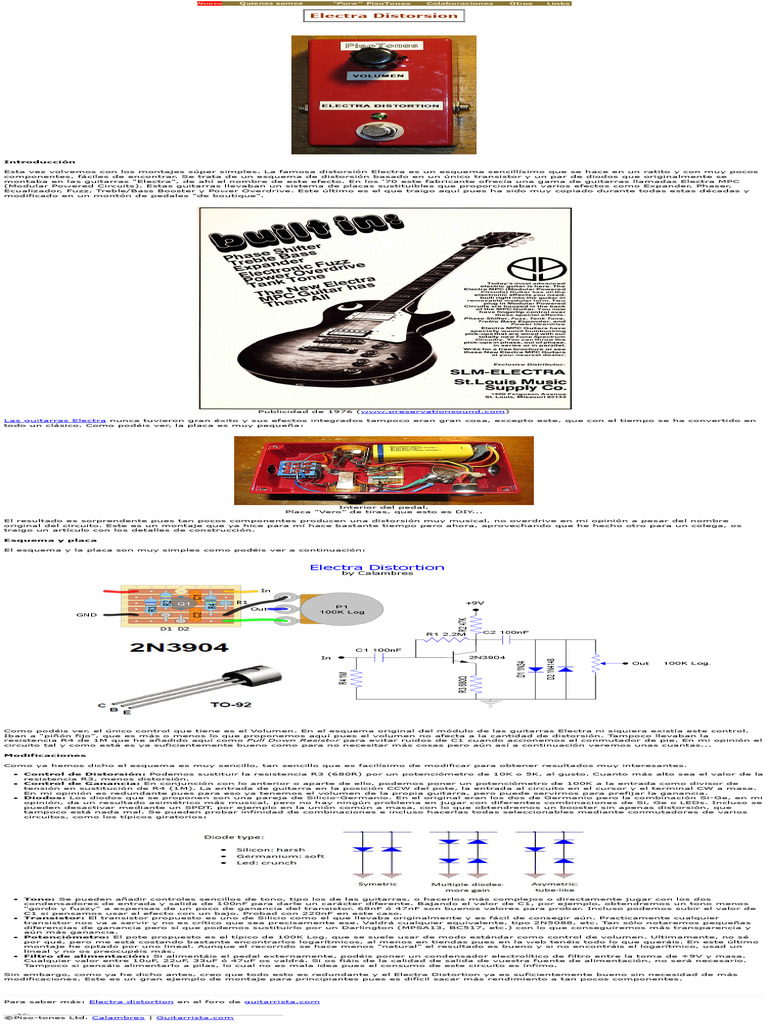Electra Distortion | PDF | Electrónica | Electricidad