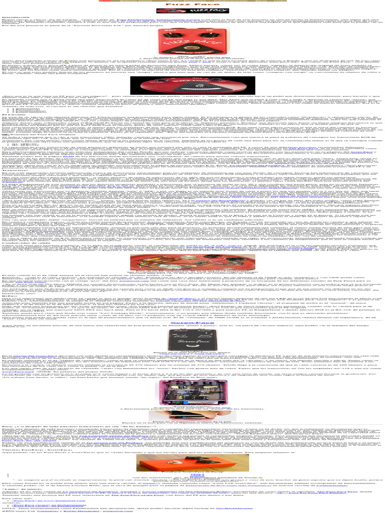 Fuzz Face | PDF | Transistor | Transistor de unión bipolar