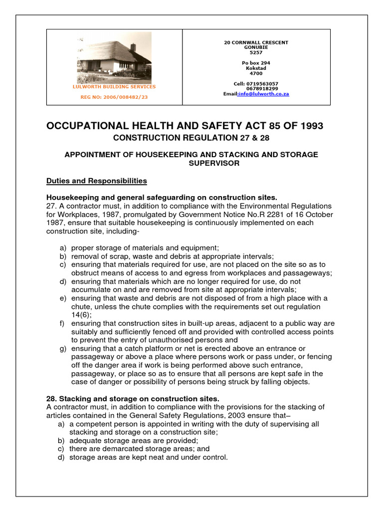 SHE App 19 - Stacking and Storage | PDF | Housekeeping | Safety