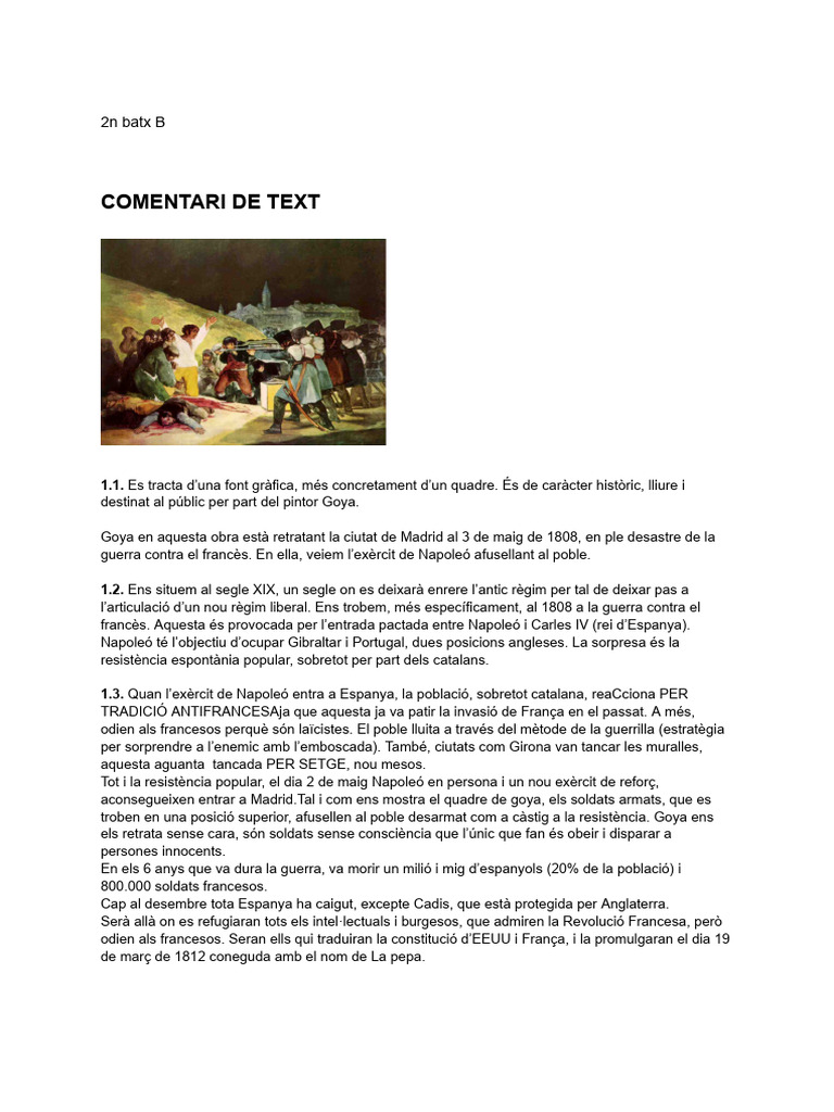 Comentari de Text | PDF