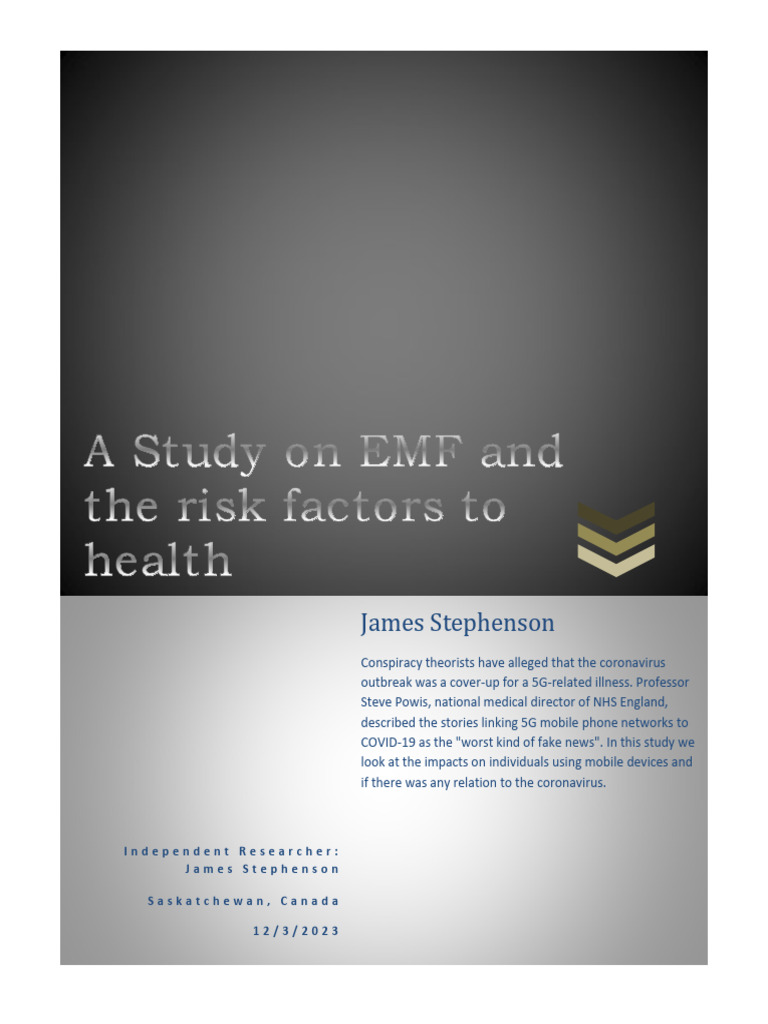 Emf Study | PDF | Telephone | Electromagnetic Field