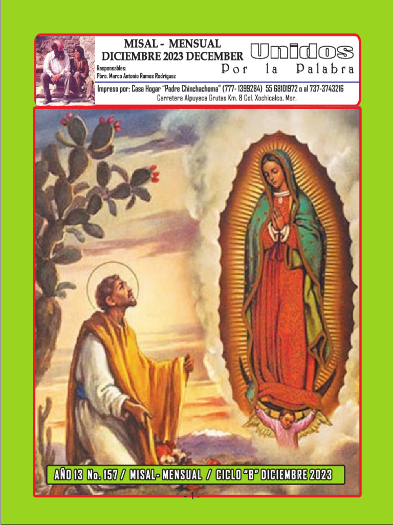 Misal Español Diciembre 2023 Ciclo B | PDF | María, madre de Jesús | eucaristía