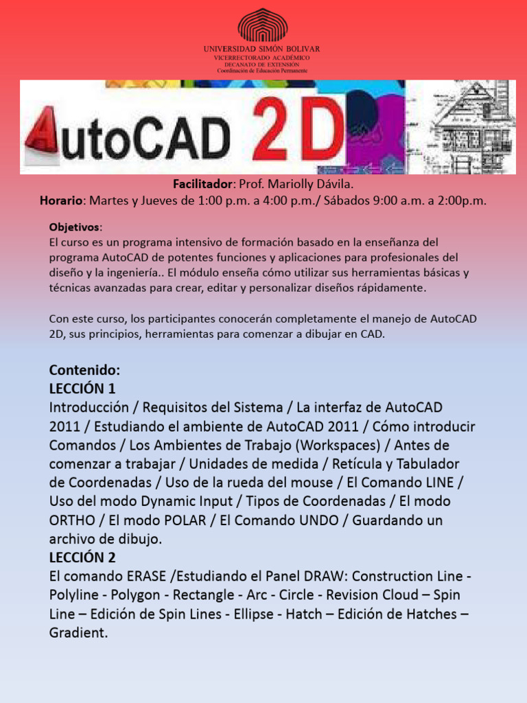 Autocad 2d | PDF | Cad automático | Software