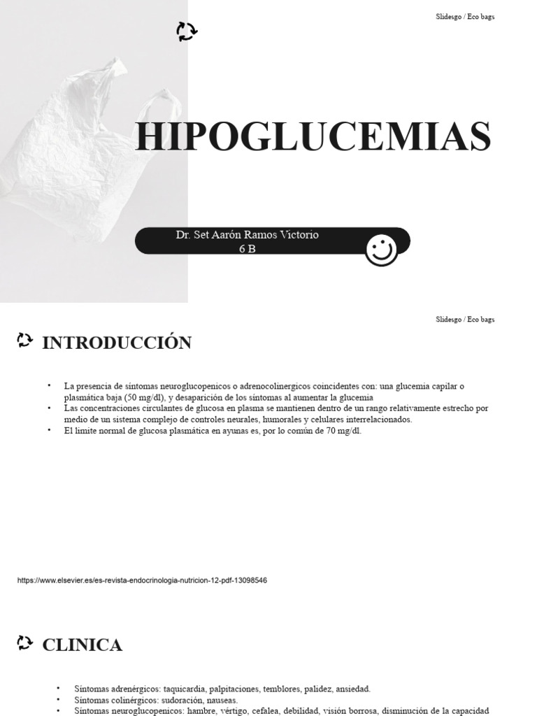 Hipoglucemia: Síntomas y Tratamientos | PDF | Hipoglucemia | Insulina