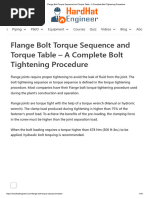 Table Torque Tabel Torsi Baut Flange | PDF | Joining | Mechanical ...