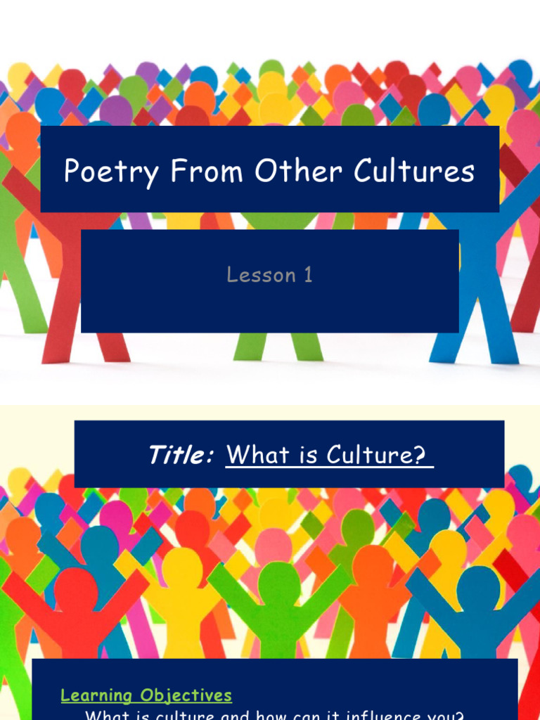 Poetry From Other Cultures Other | PDF | Poetry