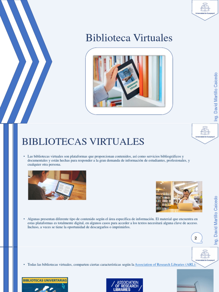 Clase 12 Unidad 4 Bibliotecas Virtuales | Descargar gratis PDF | Libreria digital | Bibliotecas