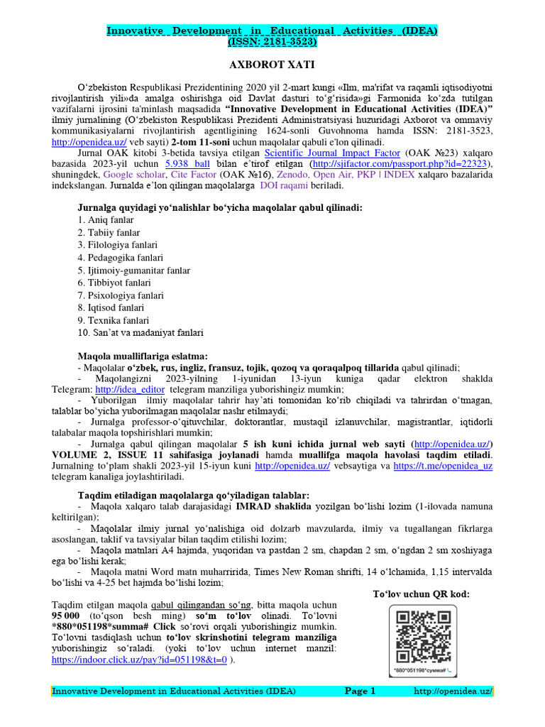 Axborot Xati-2023-Idea-11 | PDF