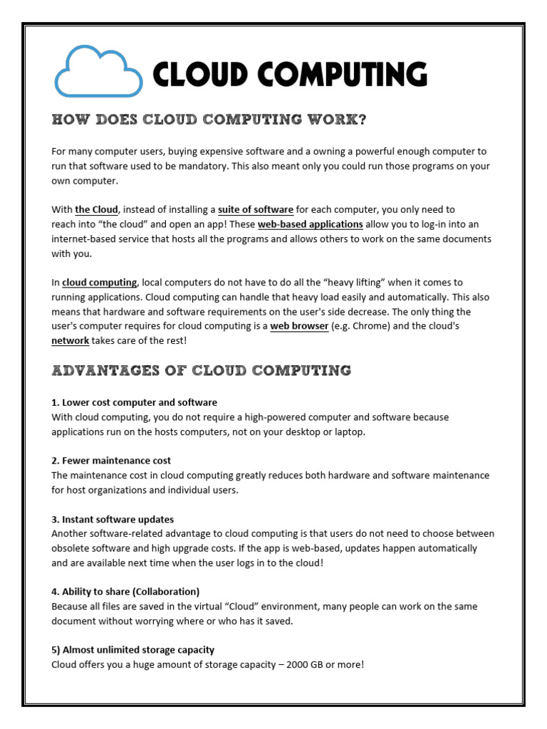 1.6 Cloud Computing | Download Free PDF | Cloud Computing | Application Software