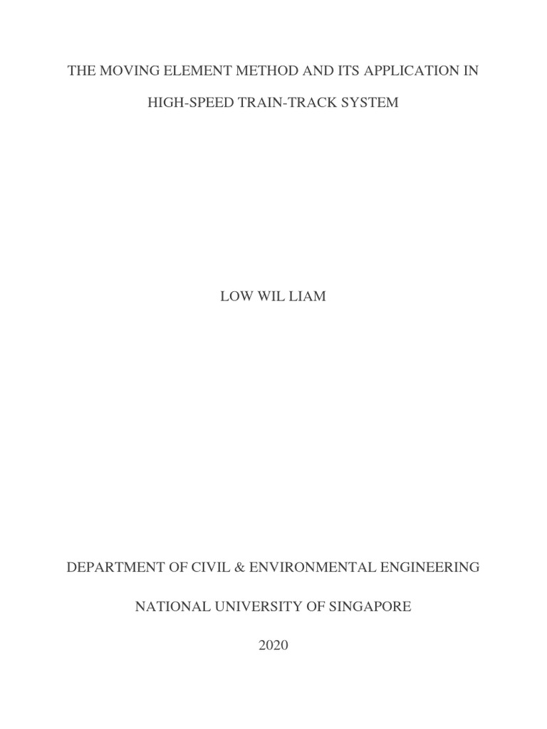 Dissertation (Low Wil Liam) | PDF | Finite Element Method | Spectral Density