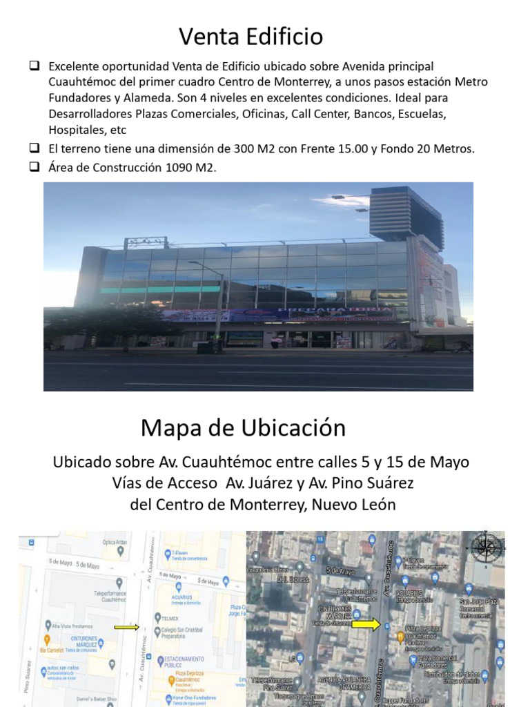 Power Point Presentacion Edificio Cuauhtemoc | PDF
