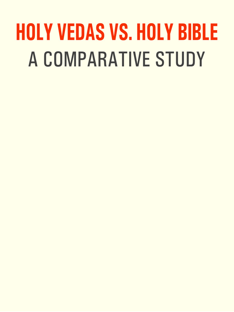 Bible vs. Veda | PDF | Adam And Eve | Serpents In The Bible