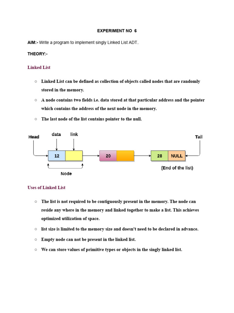 Ds Ex 6 Pdf Pointer Computer Programming Computer Data