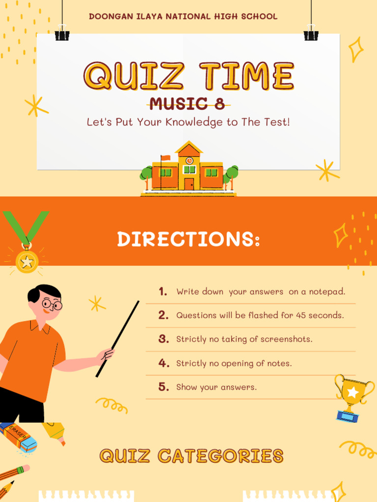 Yellow Quiz Time Class Illustration Presentation - 20231128 - 110635 ...