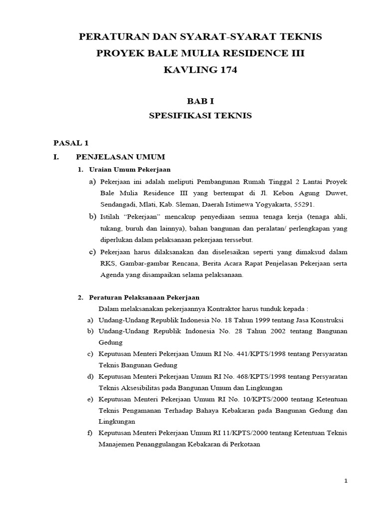 Contoh RKS | PDF | Griya & Taman | Komputer