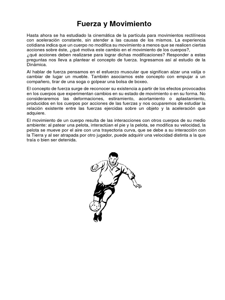Introducción a Fuerza y Movimiento | PDF | Fuerza | Masa