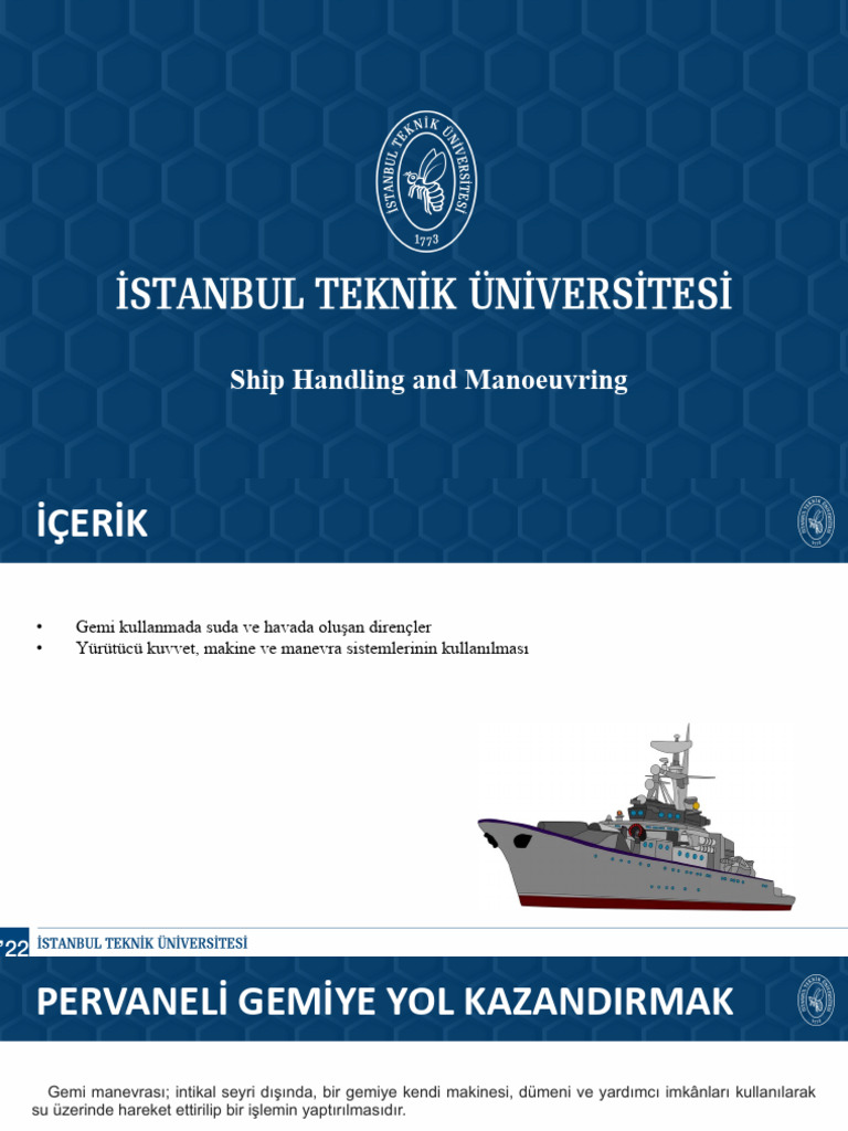 Ship Handling and Manoeuvring | PDF
