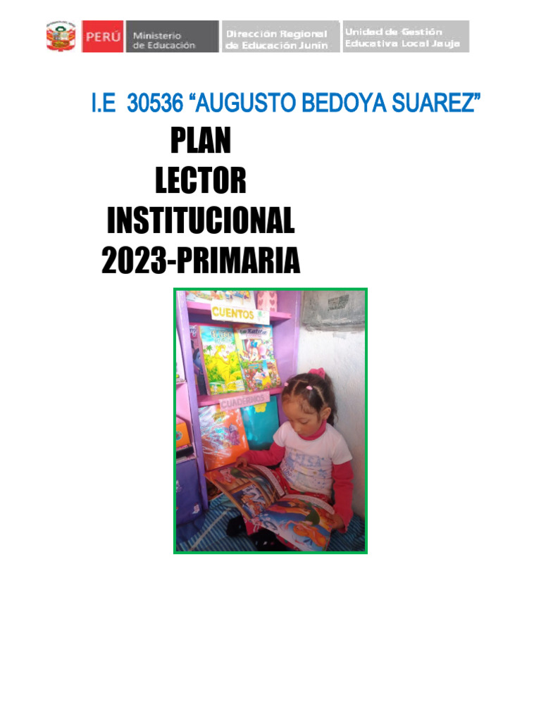 Plan Lector 2023 | PDF | Maestros | Enseñando