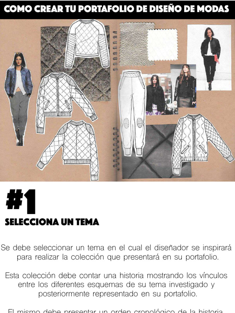 Guía para Crear un Portafolio de Moda | PDF | Dibujo | Ropa