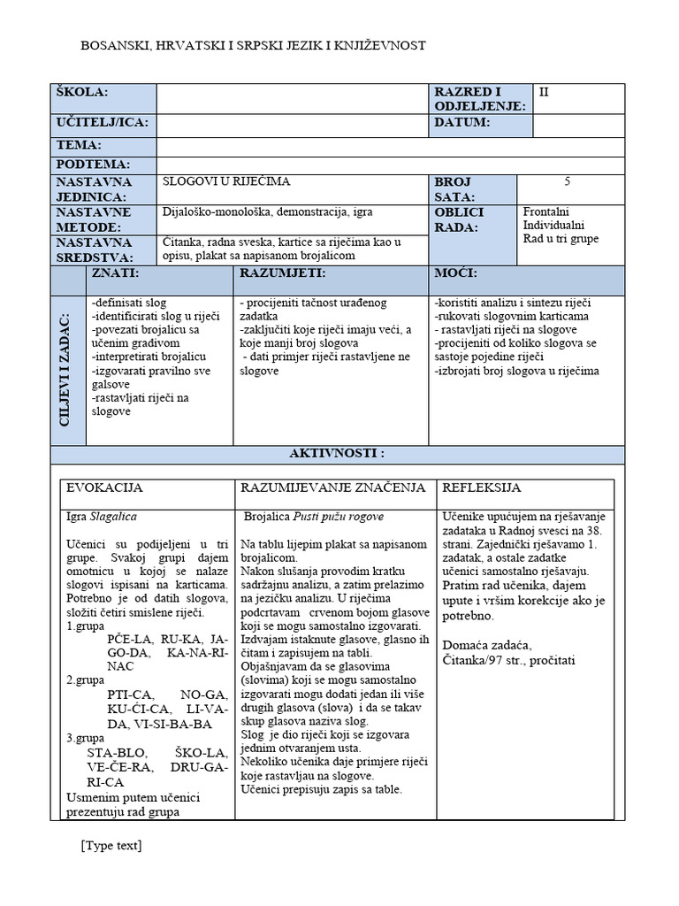 05 - Slogovi U Riječima | PDF