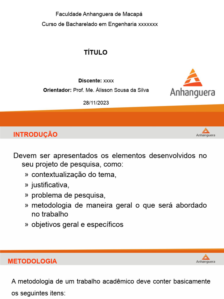 Metodologia E Resultados De Tcc Pdf