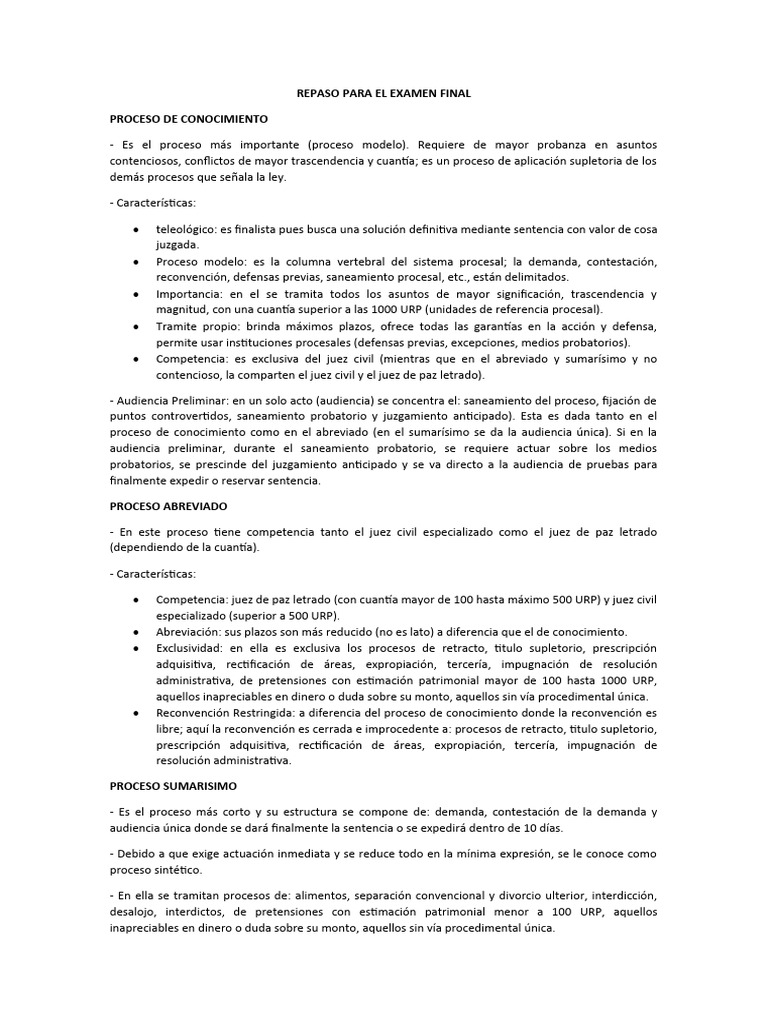 Repaso para El Examen Final | PDF | Divorcio | Matrimonio