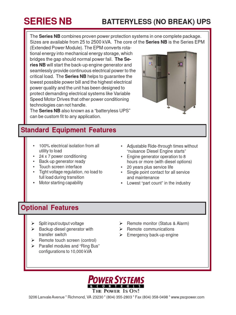 Series NB 2013 | PDF | Electric Generator | Power (Physics)