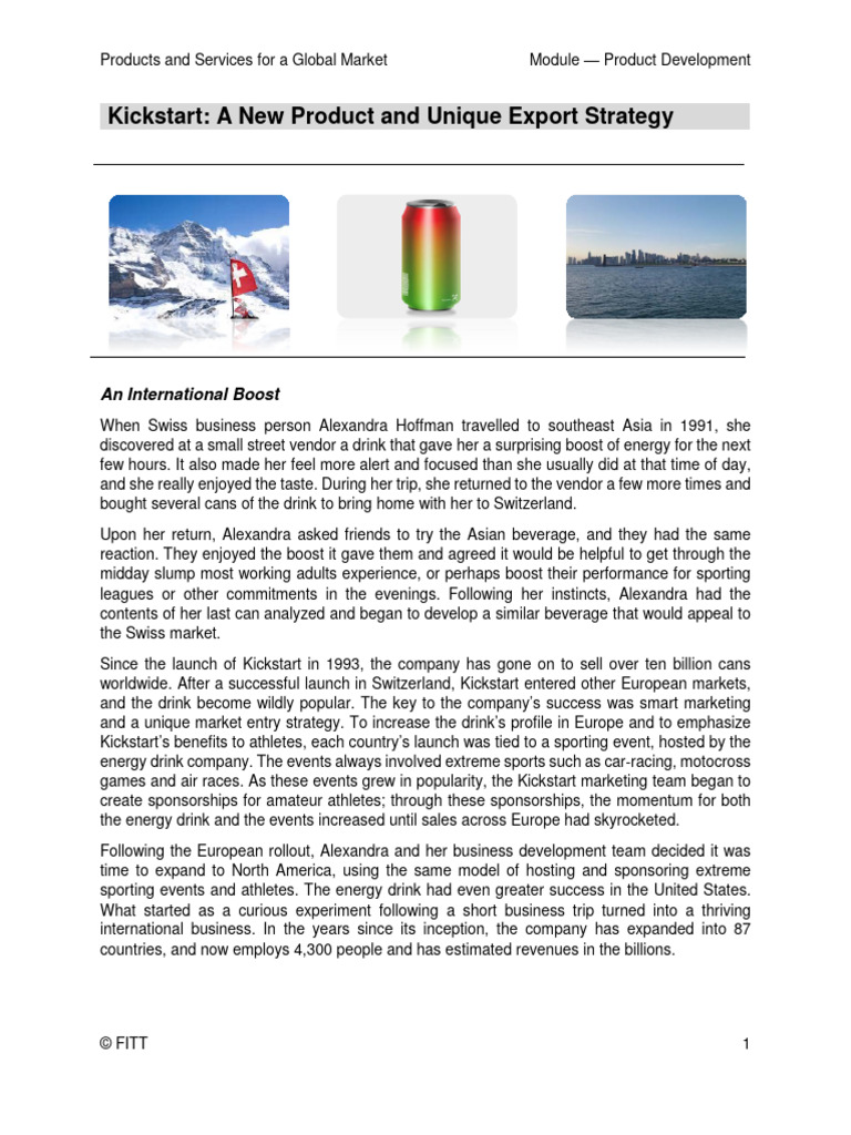 Case Study PSGM Product Development 2-Kickstart | PDF | Brand | Packaging And Labeling