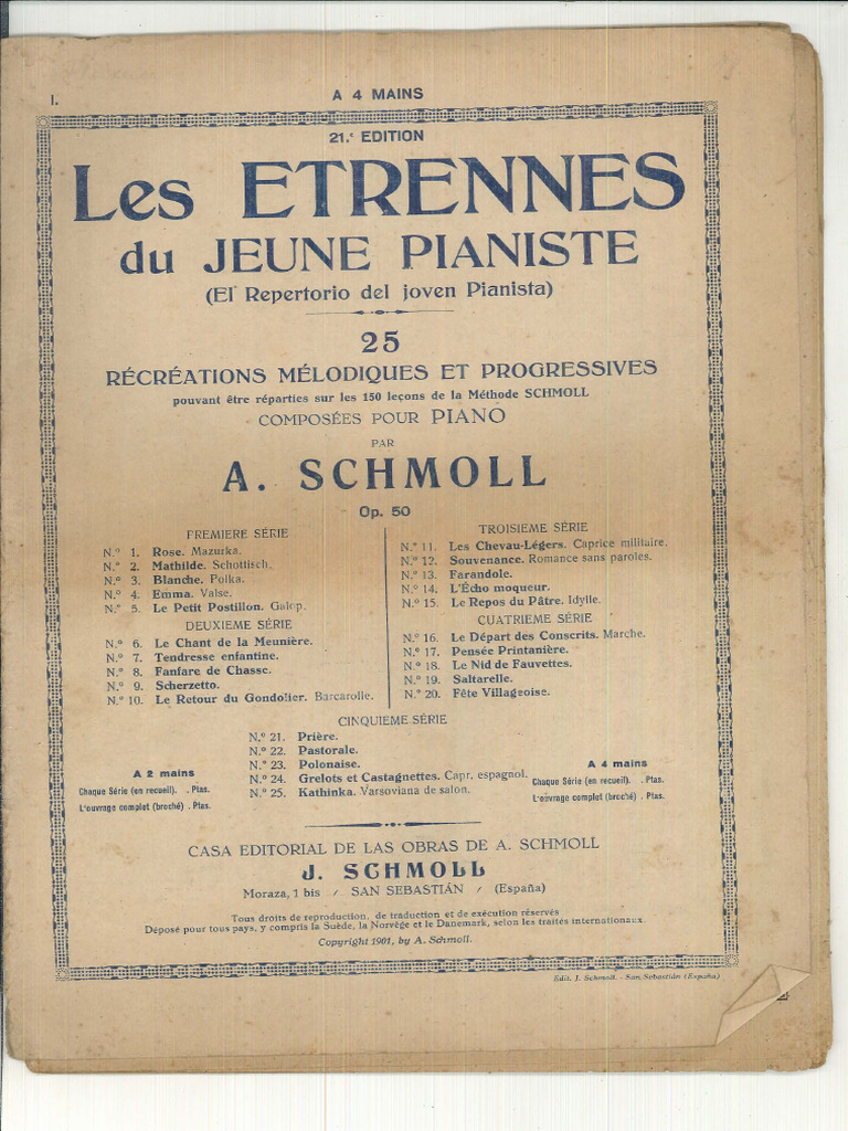 Etrennes Jeune Pianiste | PDF