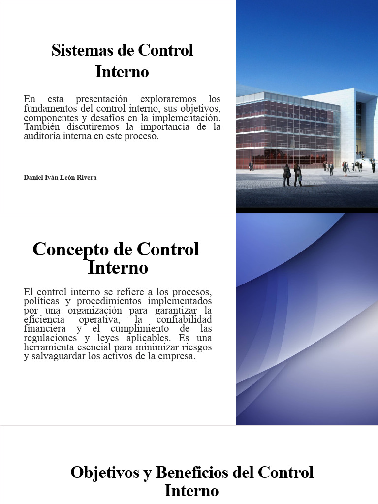 Sistemas de Control Interno | PDF | Auditoría | Ingeniería de confiabilidad