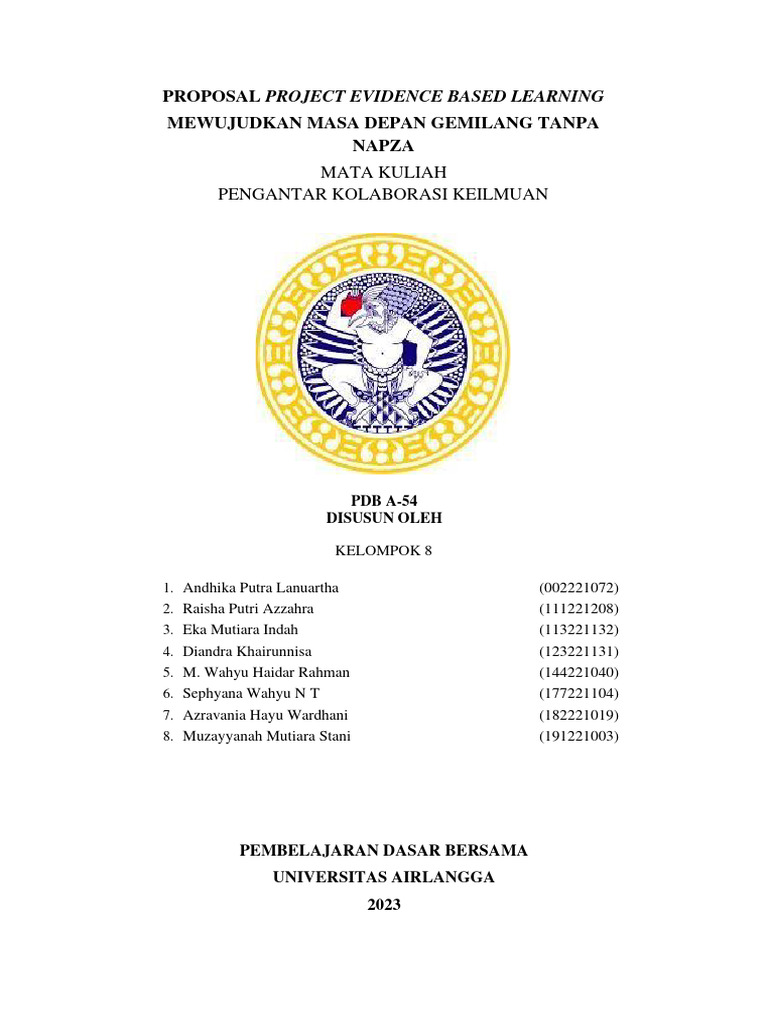 Proposal Projek Kelompok 8 PDB A54 | PDF