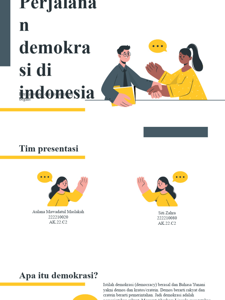 PKN - Kel 4 Perjalanan Demokrasi Di Indonesia | PDF | Politik