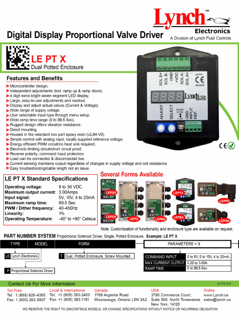 0 To 5v 10v Valve Driver LE PT X-Datasheet | PDF | Computing | Computer ...