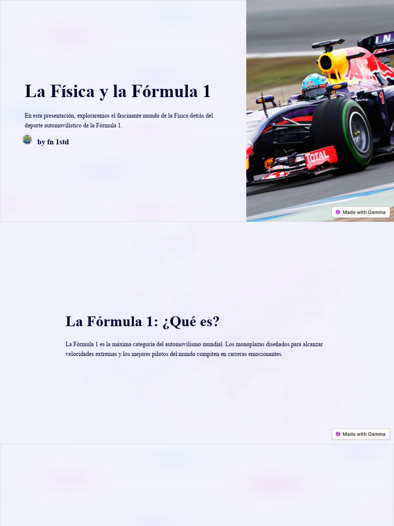 La Fisica y La Formula 1 | PDF