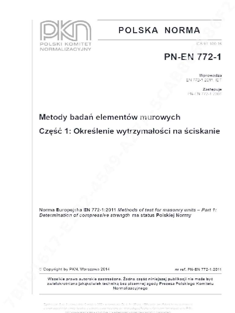 Pn-En 772-1 | PDF