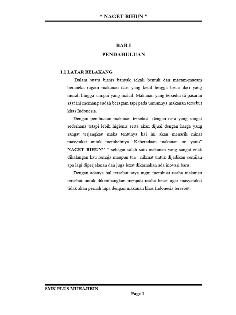 Proposal Wahyu Tea 123 | PDF