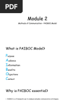 Understanding the PAIBOC Model | PDF | Communication | Information